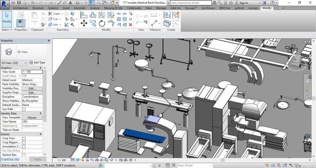 177 models Medical Revit Families.rfa - Mahelak