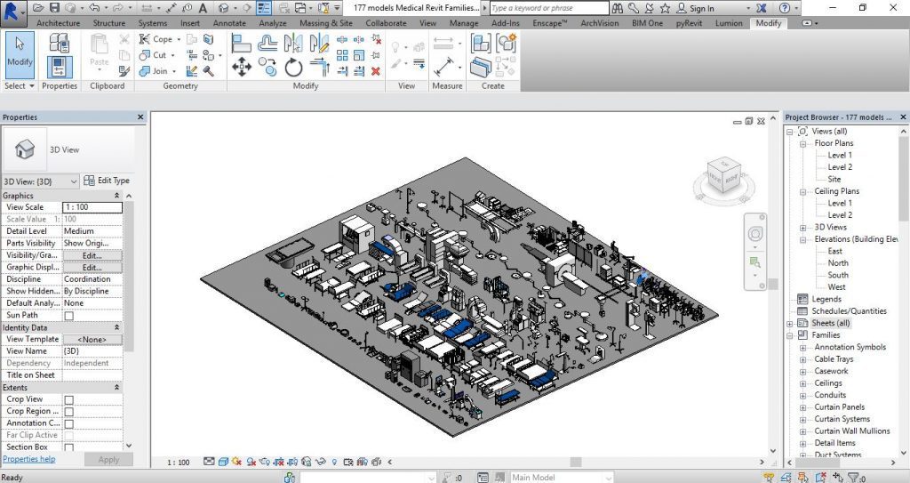 177 models Medical Revit Families.rfa - Mahelak