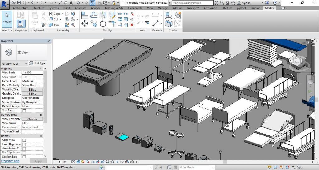 177 models Medical Revit Families.rfa - Mahelak