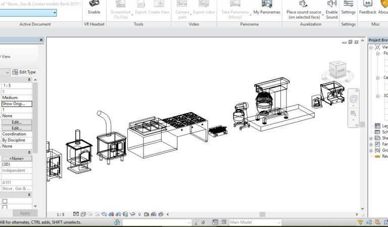 29 Stove ,Gas ,Equipment & Cooker Revit families.rfa - Mahelak