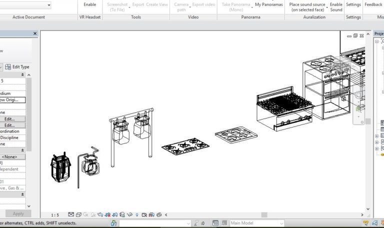 29 Stove ,Gas ,Equipment & Cooker Revit families.rfa - Mahelak