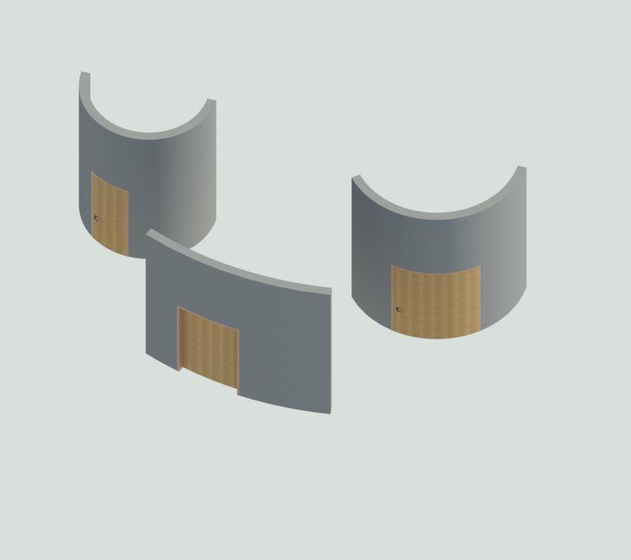 Curved door Revit family.rfa - Mahelak