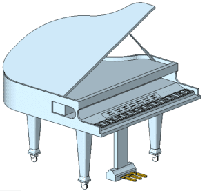 Grand Piano Revit family.rfa