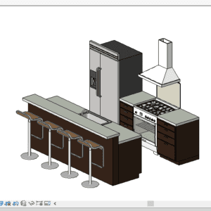 3D Revit Kitchen Models - High-Quality Designs for Your Projects