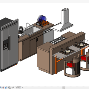 3D Revit Kitchen Models - High-Quality Designs for Your Projects