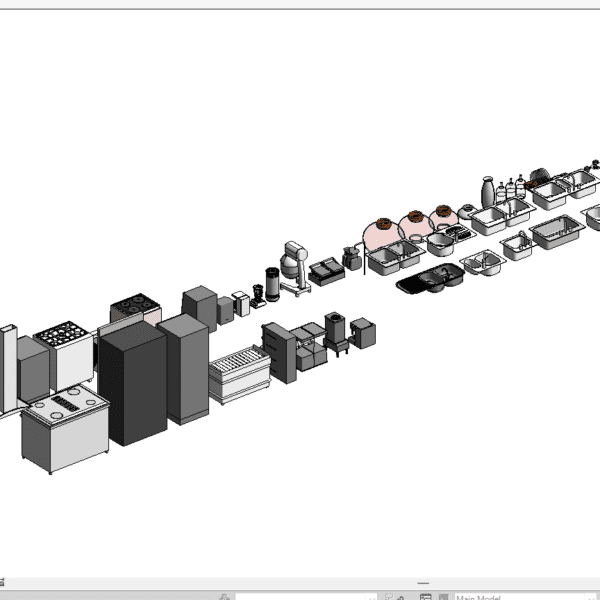 3D Revit Kitchen Models - High-Quality Designs for Your Projects
