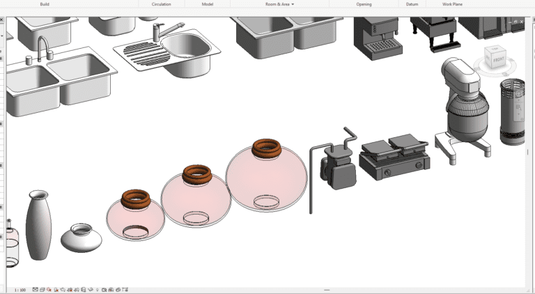 Kitchen Components Revit families