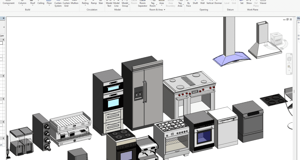 Kitchen Components Revit families