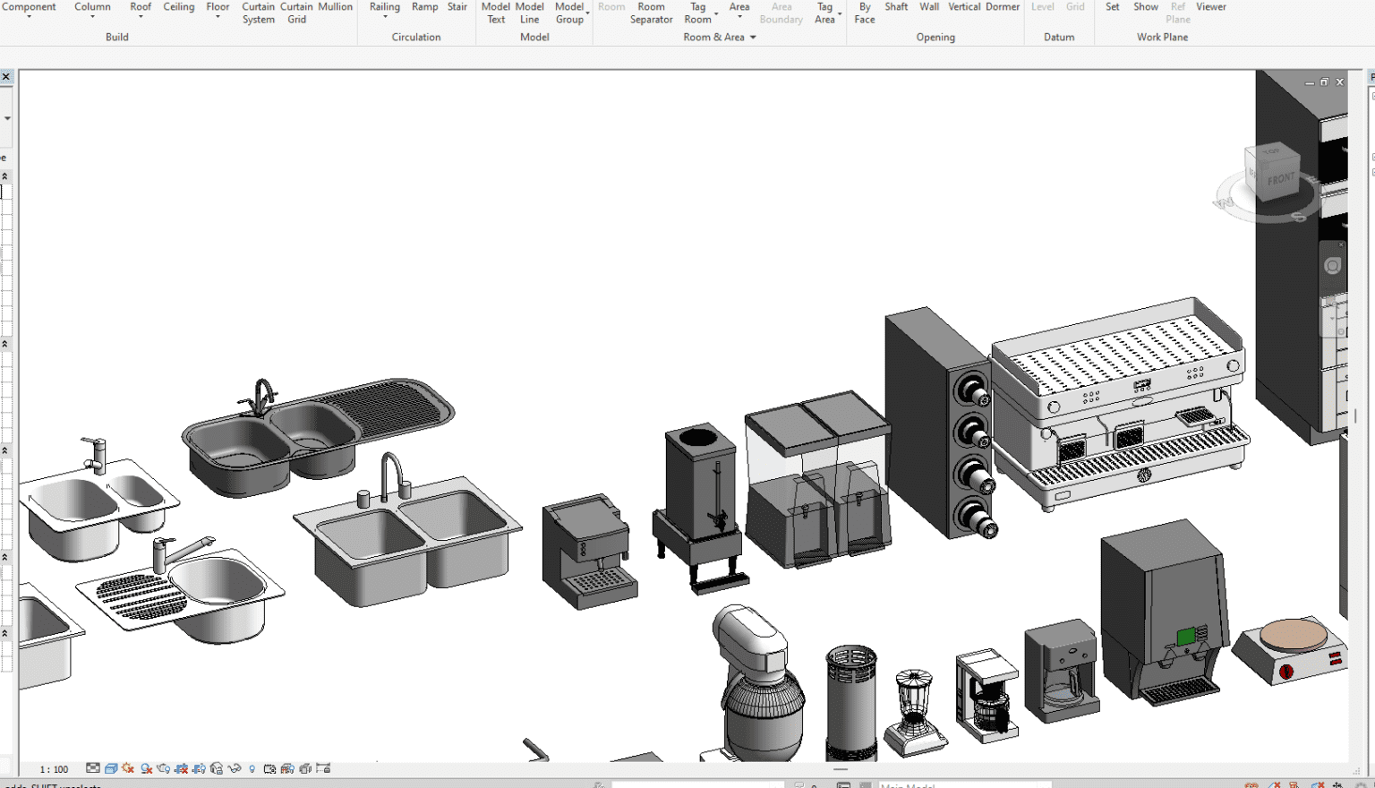 Kitchen Components Revit families