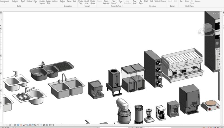 Kitchen Components Revit families