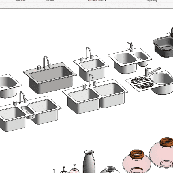 3D Revit Kitchen Models - High-Quality Designs for Your Projects