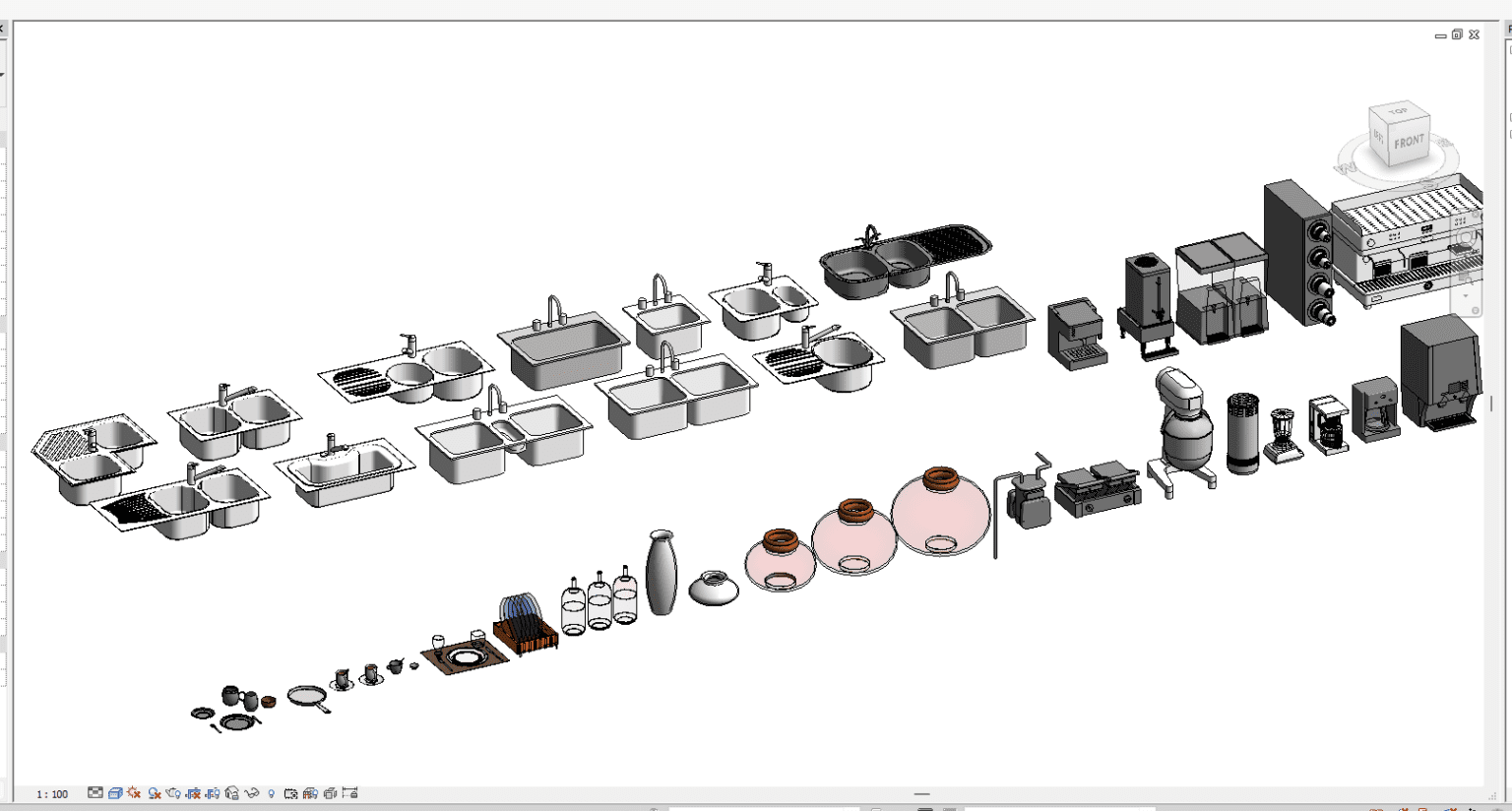 Kitchen Components Revit families