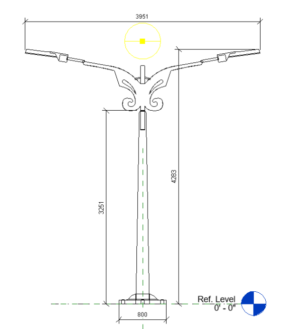 Double Lighting Pole Revit.rfa