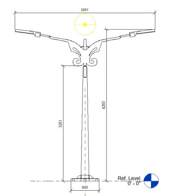 Double Lighting Pole Revit.rfa