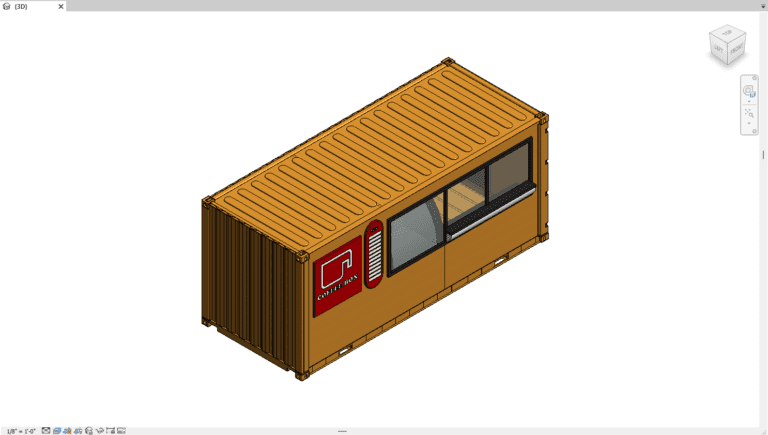 Coffee Box Shop Model Revit File (.rfa) | 3D Revit 2019