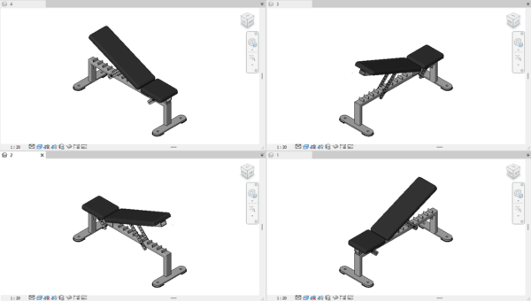 Gym workout adjustable bench.rfa - Mahelak