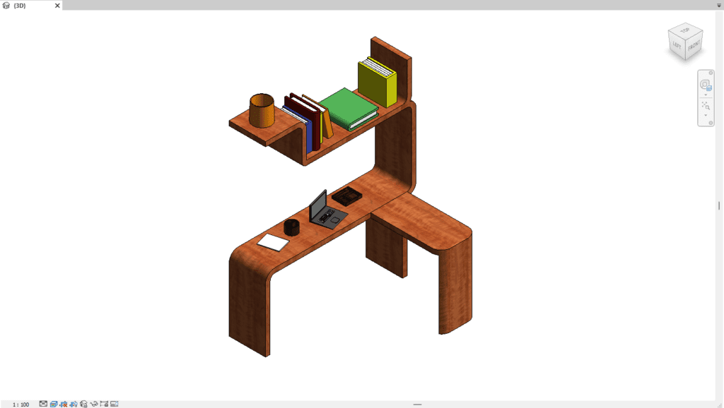 Modular Table Model Revit File (.rfa) | 3D Revit 2019