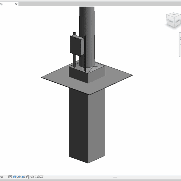 Double Lighting Pole Revit.rfa